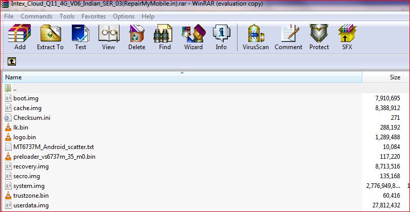 Intex Cloud Q11 4G Flash File (Stock ROM) - RepairMyMobile.co