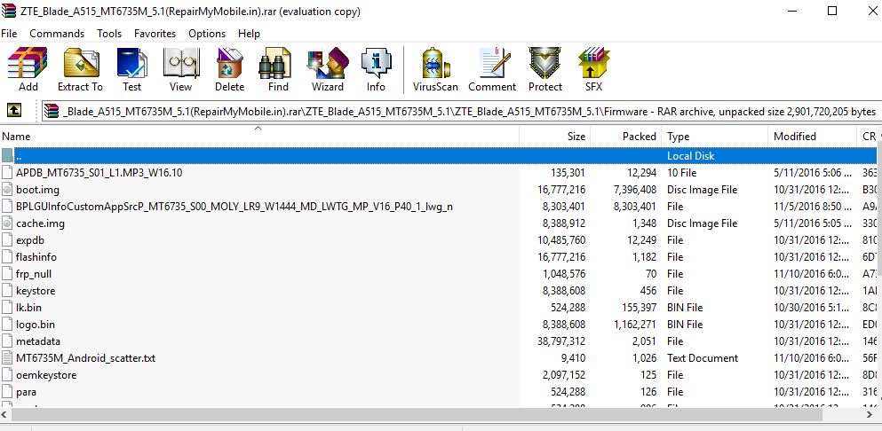 ZTE Blade A515 Flash File (Stock ROM) - RepairMyMobile.co