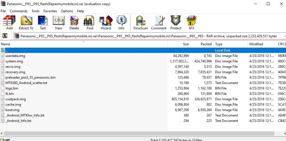 Panasonic P65 Flash File (Stock ROM) - RepairMyMobile.co
